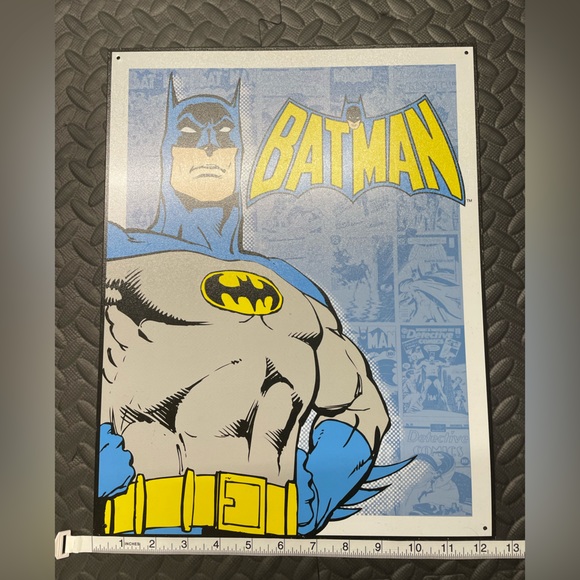 DC Comics | Art | Retro Superhero Tin Batman Sign | Poshmark